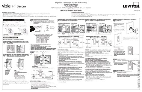 Leviton Programmable Light Switch Manual Americanwarmoms Org