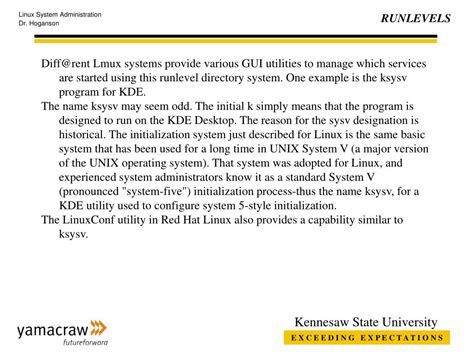 Ppt The Runlevel Used When Starting The Linux System Is Defined In The Etc Inittab File