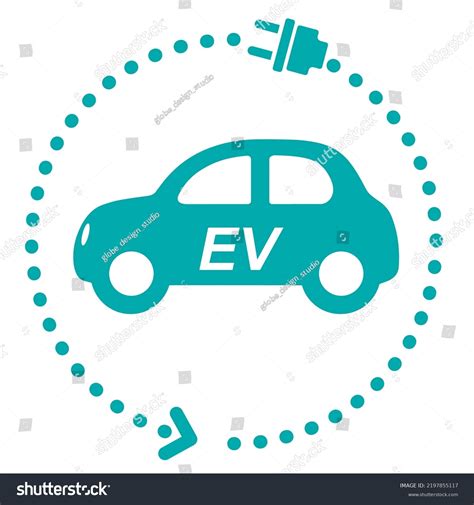 Ev 전기차 아이콘 싱글 컬러 그림 스톡 벡터로열티 프리 2197855117 Shutterstock