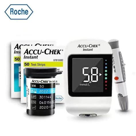 EXP Maximum Roche Bluetooth ACCU Chek Instant Diabet Glucose Accu Chek Glucose Test Strips