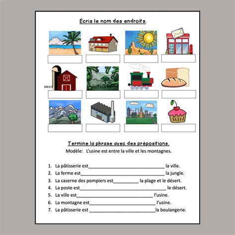 Places In French Interactive Notebook And Practice Activities Best Powerpoints For Spanish