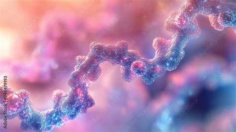 3d Visualization Of A Collagen Triple Helix Structure Highlighting The