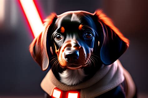 Lexica Star Wars Scene With A Cute Small Black And Brown Long Hair