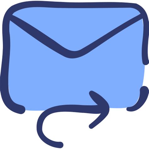Forward Message Basic Hand Drawn Lineal Color Icon