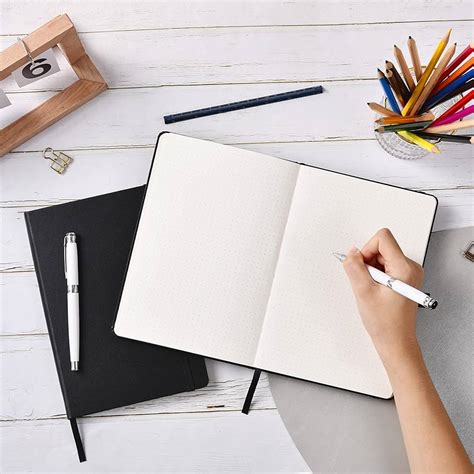 Ursunshine Dotted Grid Notebook Journal Dot Grid Hard Cover Notebook