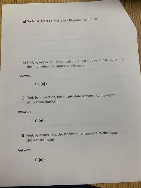 Solved Problem Given A Discrete Time Filter Characterized Chegg