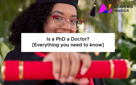Is A Phd A Doctor Phd Vs Doctorate Vs Md 2025 Full Guide Academia Insider