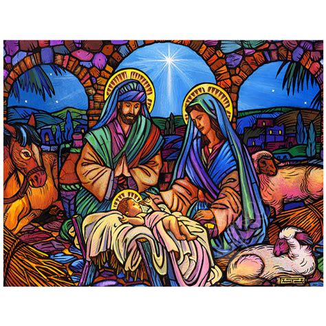 Springbok Stained Glass Nativity Puzzle 500pcs Puzzles Canada
