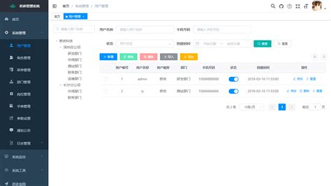RuoYi RuoYi Vue3 RuoYi 官方仓库 基于SpringBootSpring SecurityJWTVue3