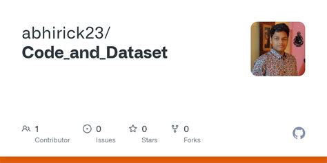 GitHub Abhirick Code And Dataset
