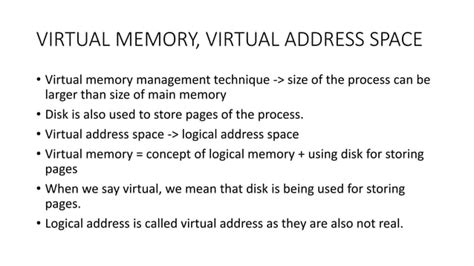 Memory Management In Operating System Paging Virtual Memory Pptx