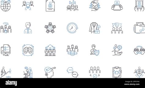 Startup Incubation Line Icons Collection Acceleration Co Creation Disruption