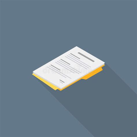 Document Isometric Left View Icon Vector Isometric Stock Vector