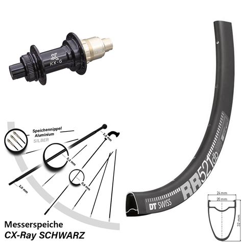 Dt Swiss Rr521 Kx G 28 Zoll Disc Laufrad 12x142 Cx Ray Xdr H 8284759