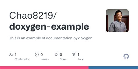 Github Chao8219doxygen Example This Is An Example Of Documentation By Doxygen
