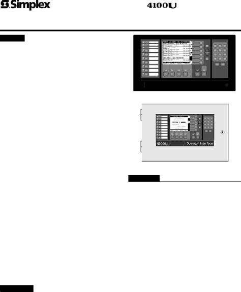 Simplex 4100u Security System Operation Reference Pdf View Download