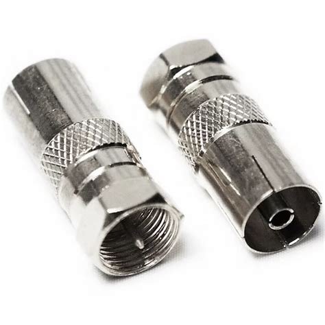 10x F Type Connector Male To Tv Aerial Socket Female Adapter Rf Coax Converter