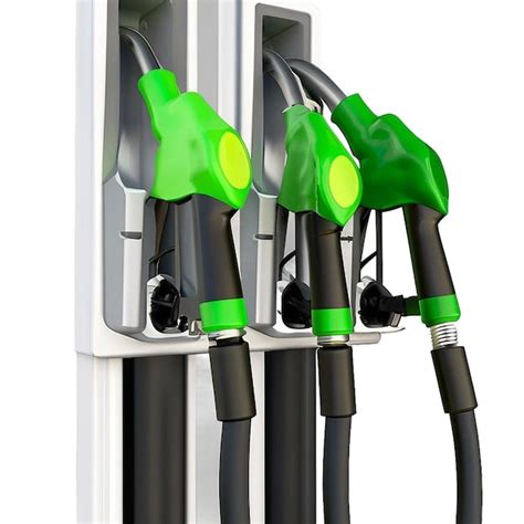 Premium AI Image Gas Station With Different Types Of Fuel On White Background