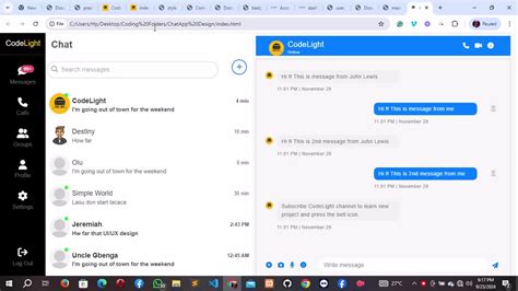 Code Light On Linkedin Check Out The Chatbox I Created Using Html Css