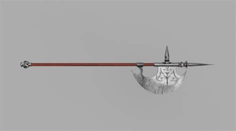 Halberd Weapon 3d Model Turbosquid 1279654