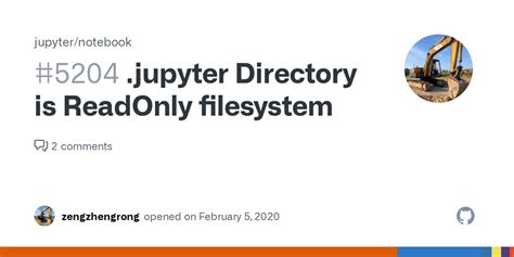 Jupyter Directory Is Readonly Filesystem · Issue 5204 · Jupyternotebook · Github