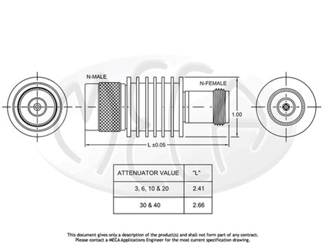 Attenuators 10 Watts N Type — Meca Electronics Inc
