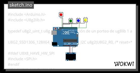 Icon Menu U8glib Wokwi ESP32 STM32 Arduino Simulator
