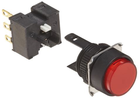 Omron A TRM Projection Type Pushbutton And Switch Solder Terminal Mm Mounting Aperture