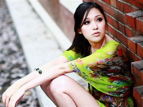 Brunette Girl Asian Hd Desktop Wallpaper Preview