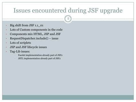Migrating From Jsf1 To Jsf2 Ppt