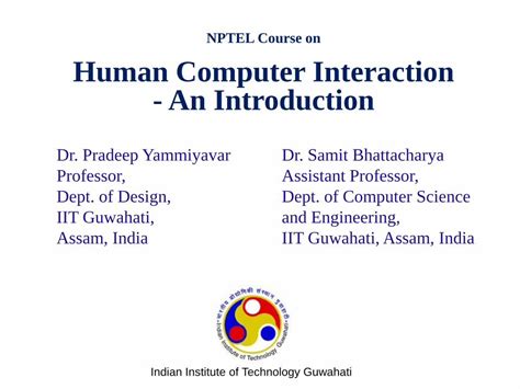 pdf nptel course on human computer interaction an introduction dokumen tips