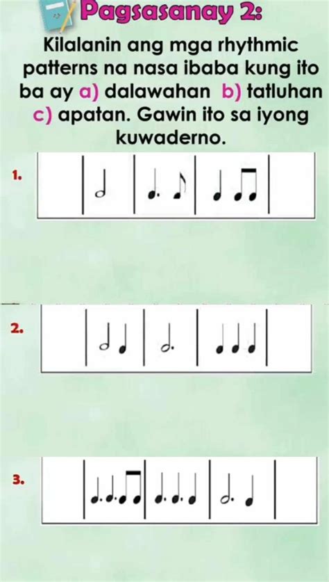Kilalanin Ang Mga Rhythmic Patterns Na Nasa StudyX