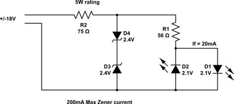 Voltage Clipping Calculate Resistor Value In Zener Clipper Circuit Electrical Engineering
