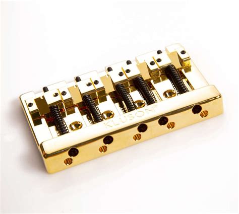 Kluson Himass Fender 5 String P J Bass Upgrade Bridge Gold Khmbbs5 G