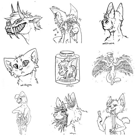 2023 Arcane Manokit Reference Sheet Base Shirogane Studios