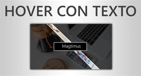 Aprede Como Crear Un Hermoso Efecto Hover Con Texto Esto Esta Creado