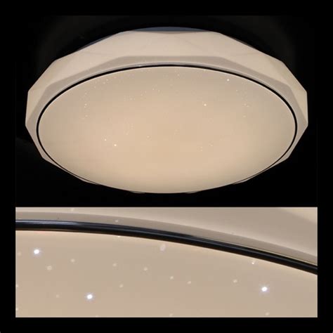 K Light H KLC LED 9 40 LED 24W 40cm White Acrylic With A Sparkle Ceiling Fitting Dimmable