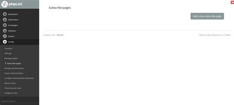 Install PhpList