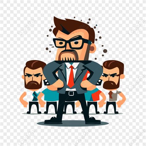 팀 리더 벡터상표만화클립 아트 Png 일러스트 무료 다운로드 Lovepik