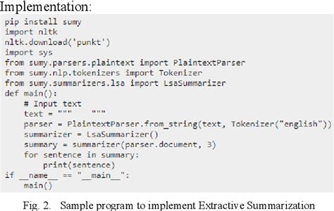 Figure From Auto Text Summarization In Natural Language Processing Review Semantic Scholar