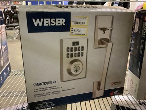 Weiser Smartcode 10 Electronic Deadbolt And Handle Set Combo Pack