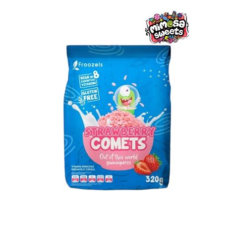 Froozels Strawberry Comets Cereal 320g Mimosa Sweets