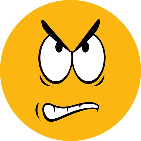 Angry Emoji Illustration 13787793 Vector Art At Vecteezy