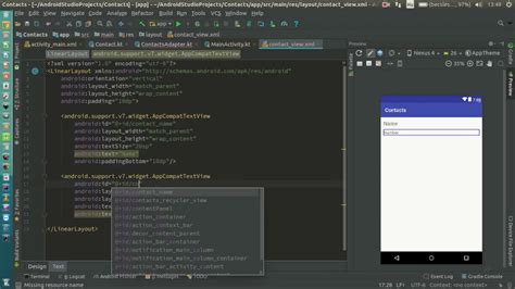 Android Kotlin Usage Tutorial 063 Contacts Youtube