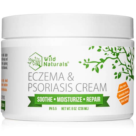 Wild Naturals Eczema Psoriasis Cream For Dry Irritated Skin Itch