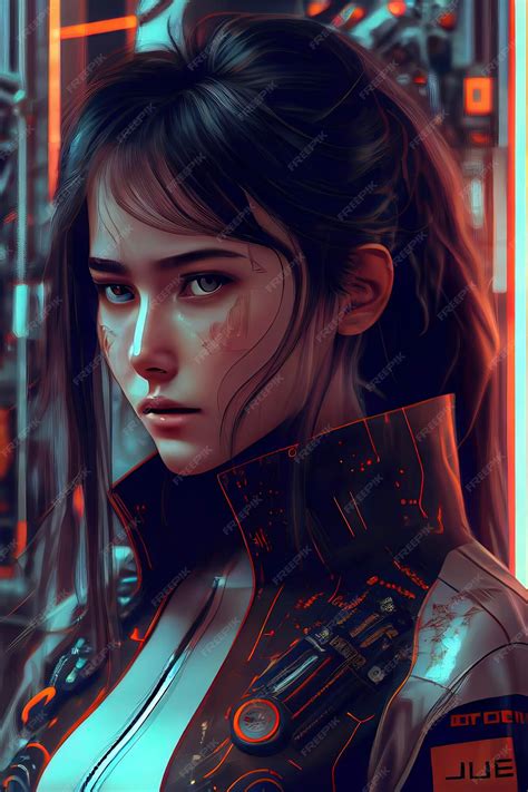 Premium Photo Woman Transformed Into Robot Eyes Close Up Skull To Android Transformation From