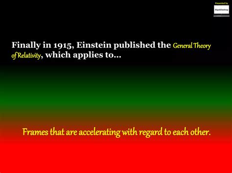 Einsteins Theory Of Relativity Explained Pptx