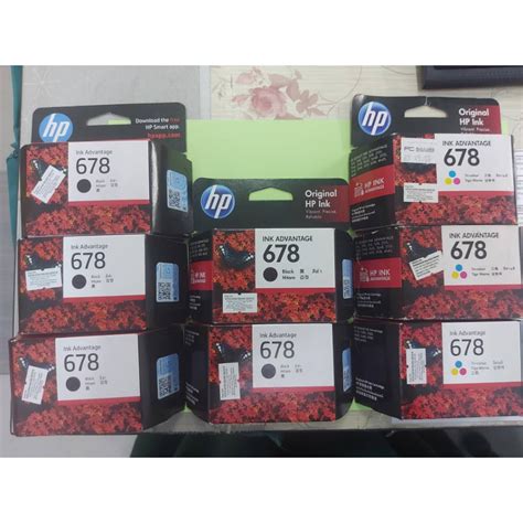 HP 678 HP678 Black Tri Color Original Ink Cartridge RESELL NEW PRODUCT Shopee Malaysia