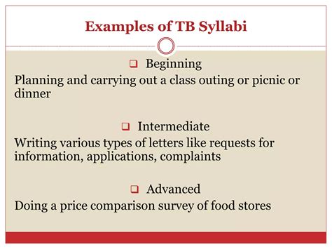 Task Based Syllabus Pptx