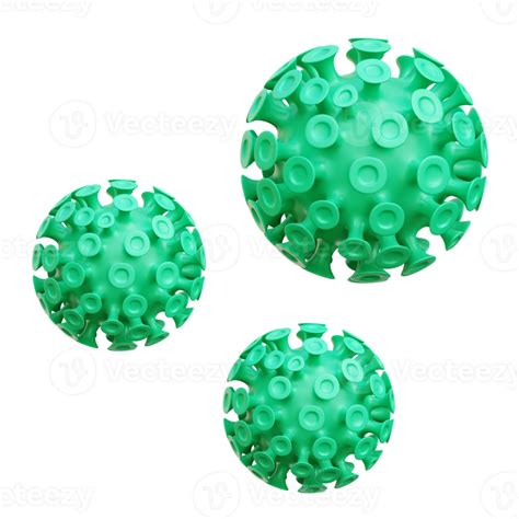 Virus 3d Icon Illustration 28753817 Png